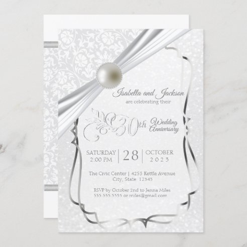 30th Anniversary Invitations | Zazzle CA
