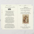 Elegant Floral Catholic Wedding Mass Program | Zazzle
