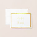 Elegant Foil Script Wedding Guest Name Seating Tag Card | Zazzle