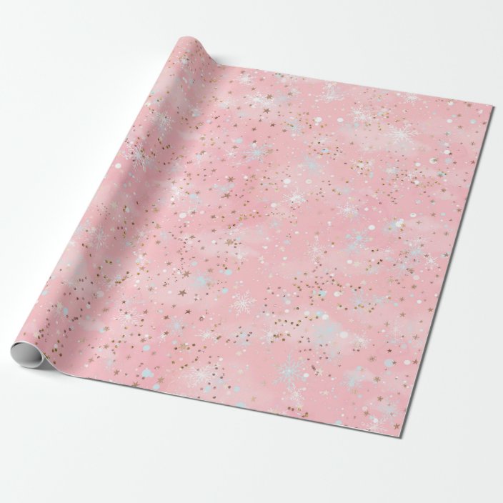 Elegant Pink and Gold Wrapping Paper | Zazzle.ca