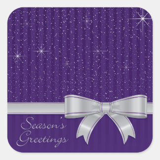 Purple Ribbon Stickers, Purple Ribbon Custom Sticker Designs
