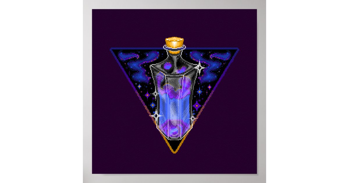 Elixir Potion pixel art Poster | Zazzle