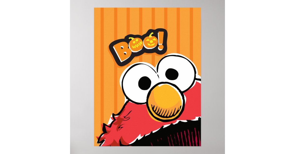 Elmo - Boo! Poster | Zazzle