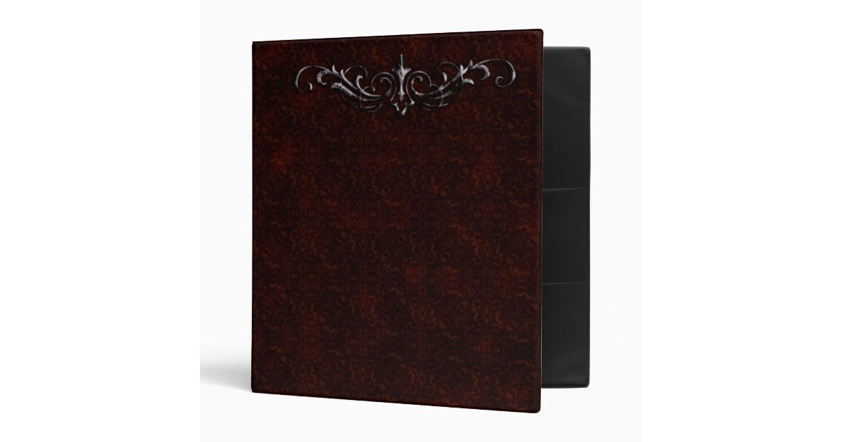 Embossed Leather Look Vintage Binder | Zazzle