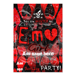 Emo Invitations | Zazzle CA