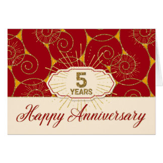 5 Year Anniversary Cards, Photocards, Invitations & More