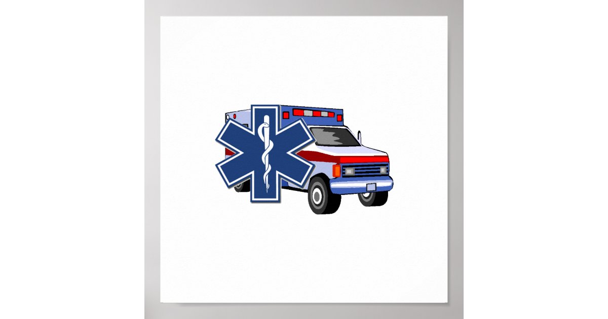 EMS Ambulance Poster | Zazzle