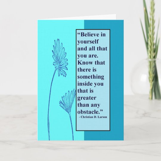 Encouragement / Motivational Greeting Card | Zazzle.ca