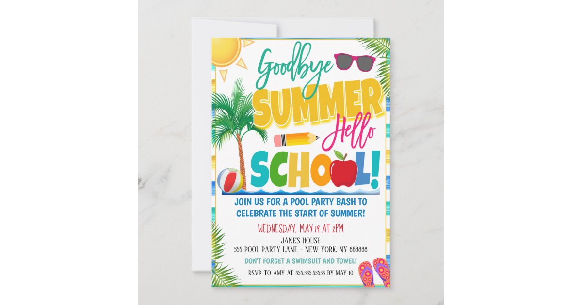 End of Summer Party Invitation | Zazzle