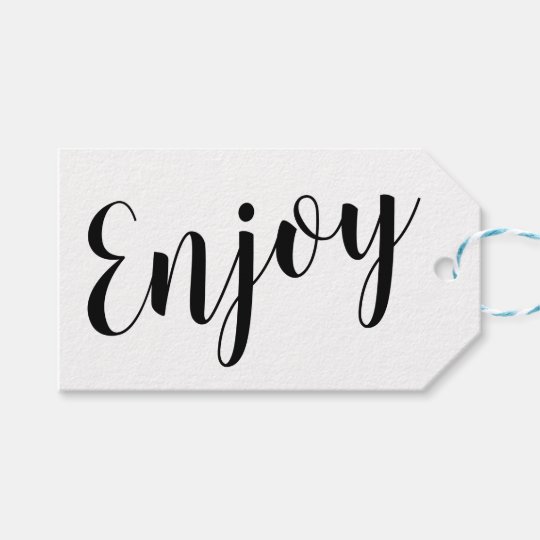 Enjoy Gift tags | Zazzle.ca
