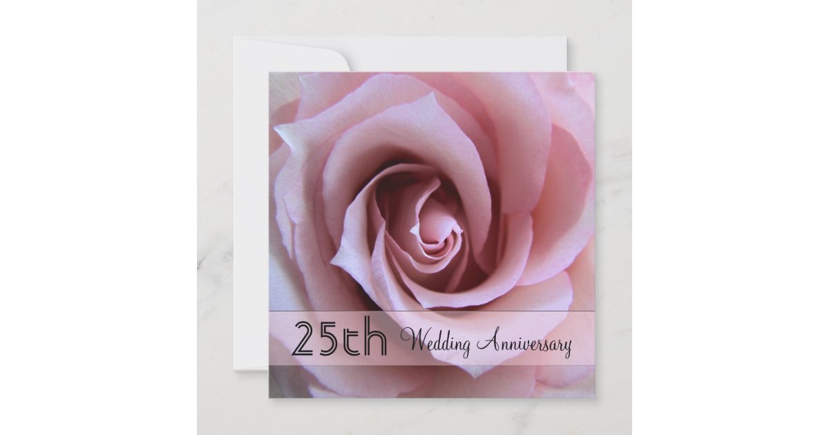 Esperanza Rose 25th Anniversary Invitation | Zazzle