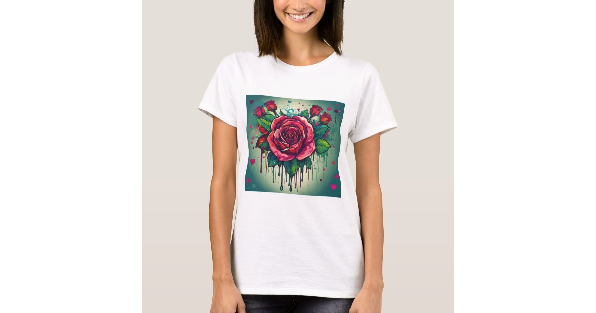 Eternal Guidance: Tattoo-Inspired Rose Compass T-S T-Shirt | Zazzle