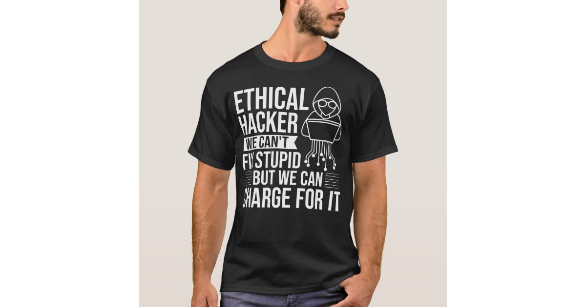 Ethical Hacker Certified Computer Hacking Password T-Shirt | Zazzle