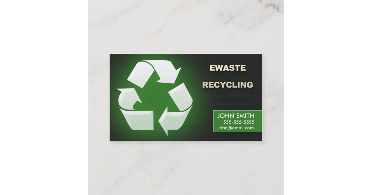 Ewaste Recycling Business Cards - Design 1 | Zazzle