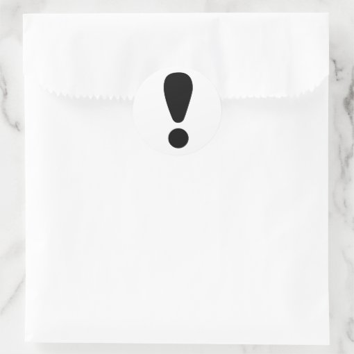 Exclamation Point Sticker | Zazzle