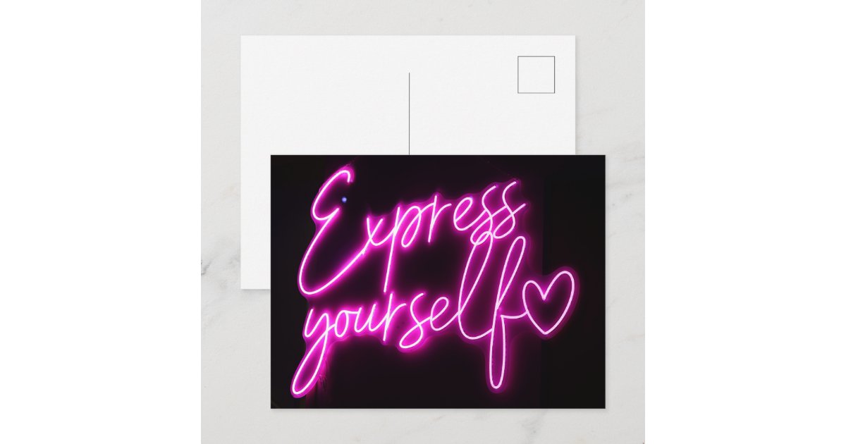 'Express Youself' Postcard - Pride Postcard | Zazzle