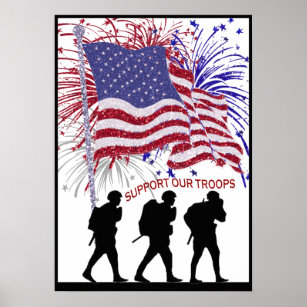 Support Our Troops Posters, Prints & Poster Printing | Zazzle CA