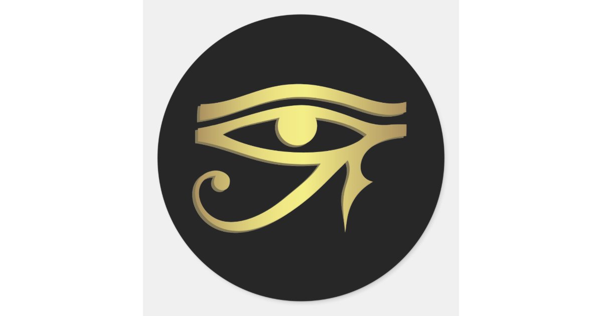 Eye Of Horus Classic Round Sticker Zazzle