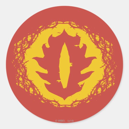 Eye of Sauron Icon Classic Round Sticker | Zazzle.ca