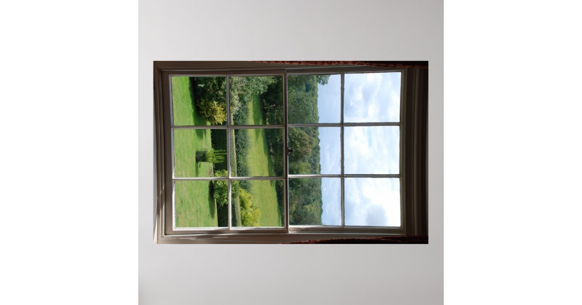 Fake window 2 poster | Zazzle