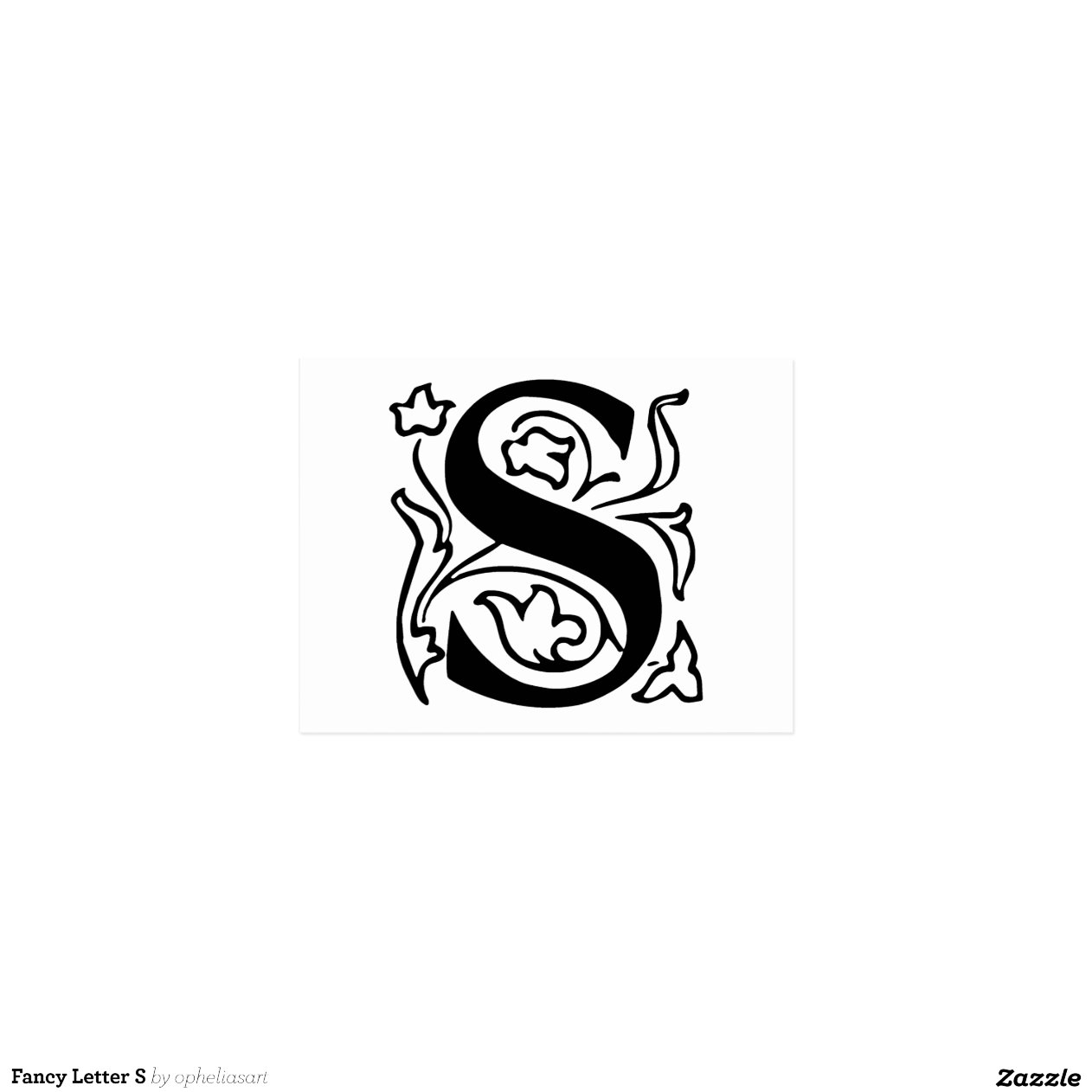 Fancy Letter S | Zazzle