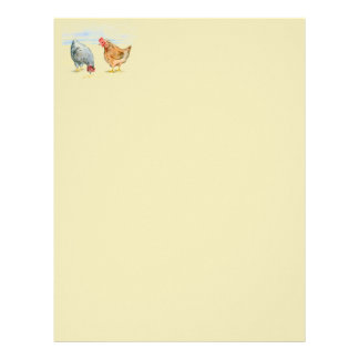 Chicken Letterhead, Custom Chicken Letterhead Templates