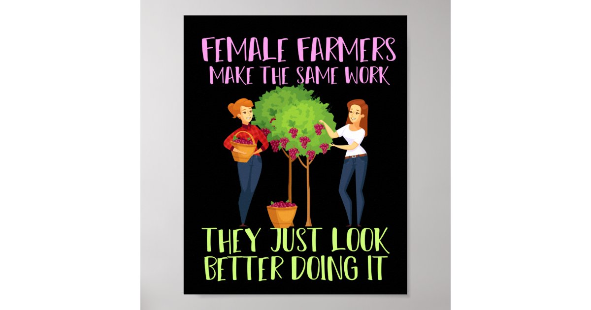 Farm Girl Farmer Women Rancher Daughter Poster | Zazzle