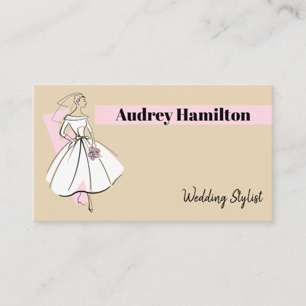 Wedding Dress Bridal Business Cards & Profile Cards | Zazzle CA