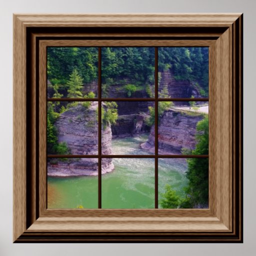 Fake Window Posters, Fake Window Wall Art