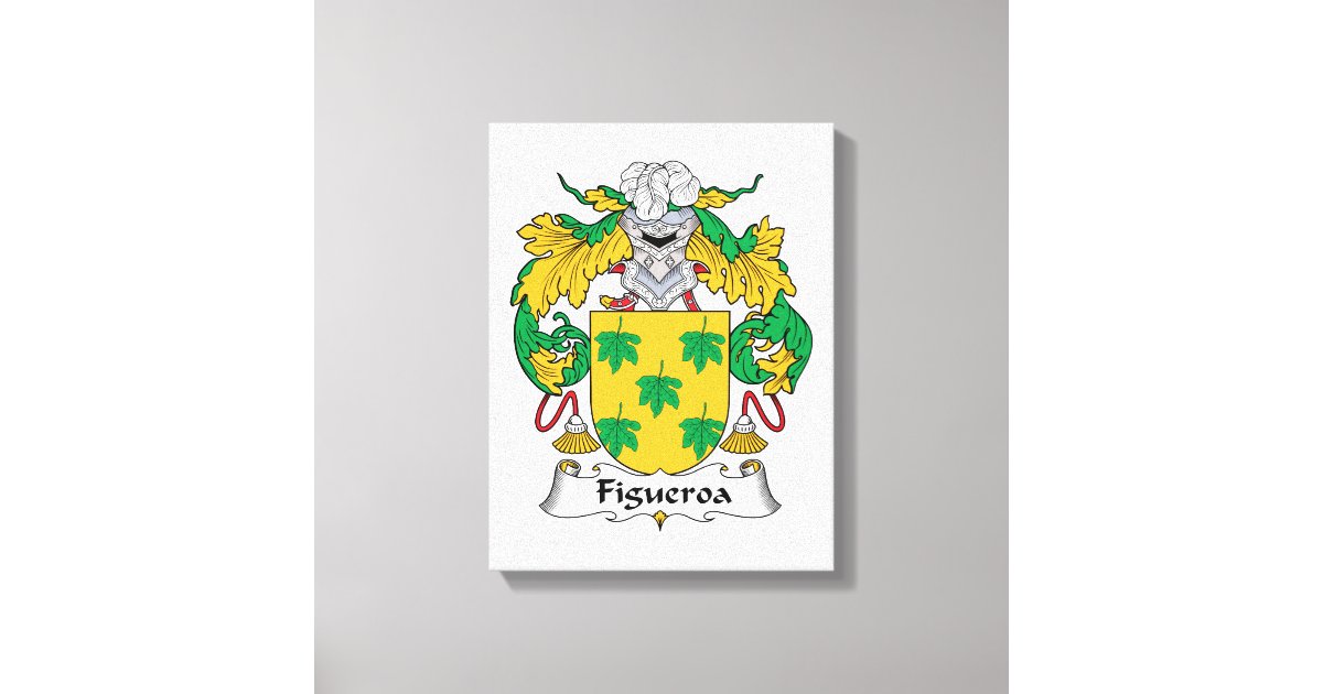 Figueroa Family Crest Canvas Print | Zazzle