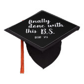 Finally Done | Custom Class Year Graduation Cap Topper | Zazzle