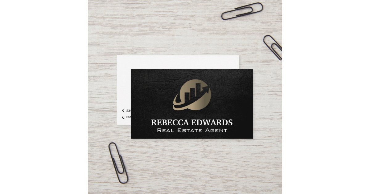 Financial Chart Logo | Analyst Business Card | Zazzle