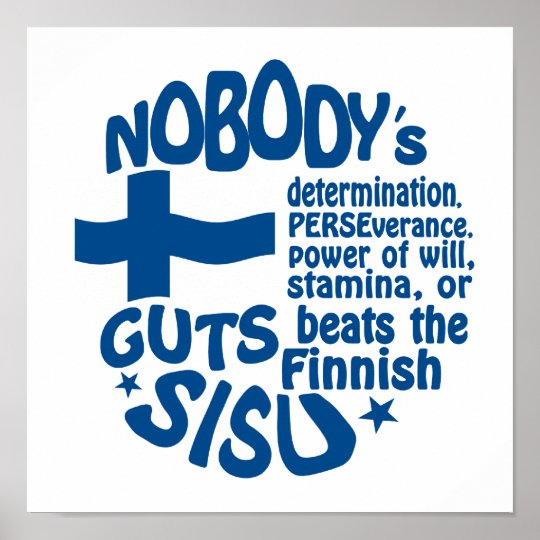 Finnish SISU poster | Zazzle.ca