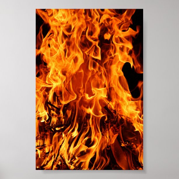 Hot Flames Posters, Prints & Poster Printing | Zazzle CA