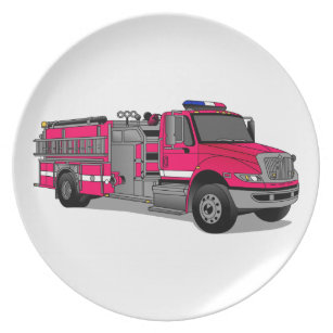 Fire Truck Plates | Zazzle CA