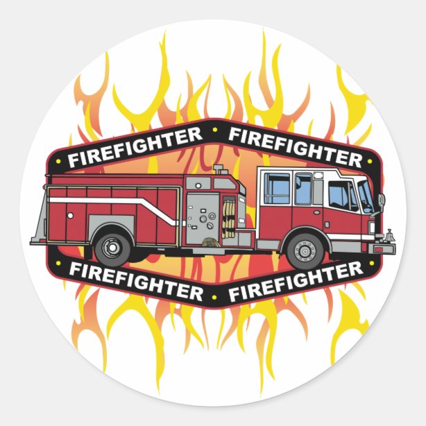 Fire And Rescue Stickers | Zazzle CA
