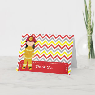 Firefighter Thank You Cards | Zazzle CA