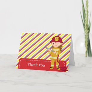 Firefighter Thank You Cards | Zazzle CA