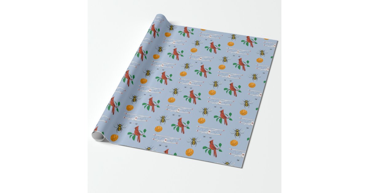 First in Flight North Carolina States of Mine Wrapping Paper | Zazzle