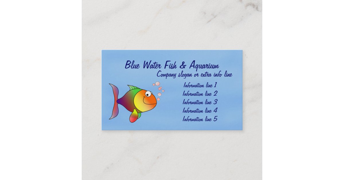 Fish Aquarium Business Card | Zazzle