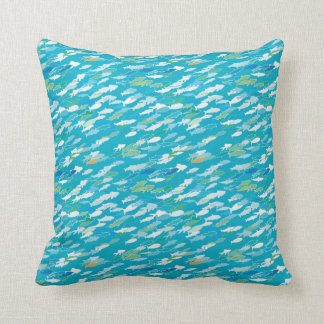Fish Pattern Decorative Pillows | Zazzle.ca