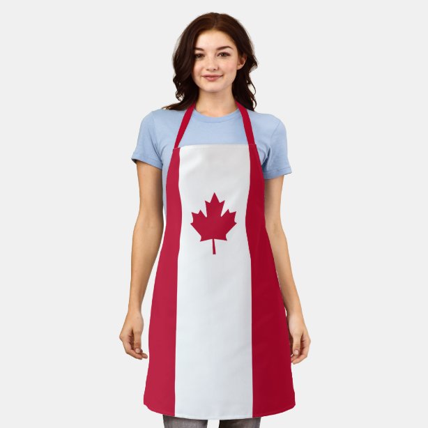 Canadian Flag Aprons | Zazzle CA