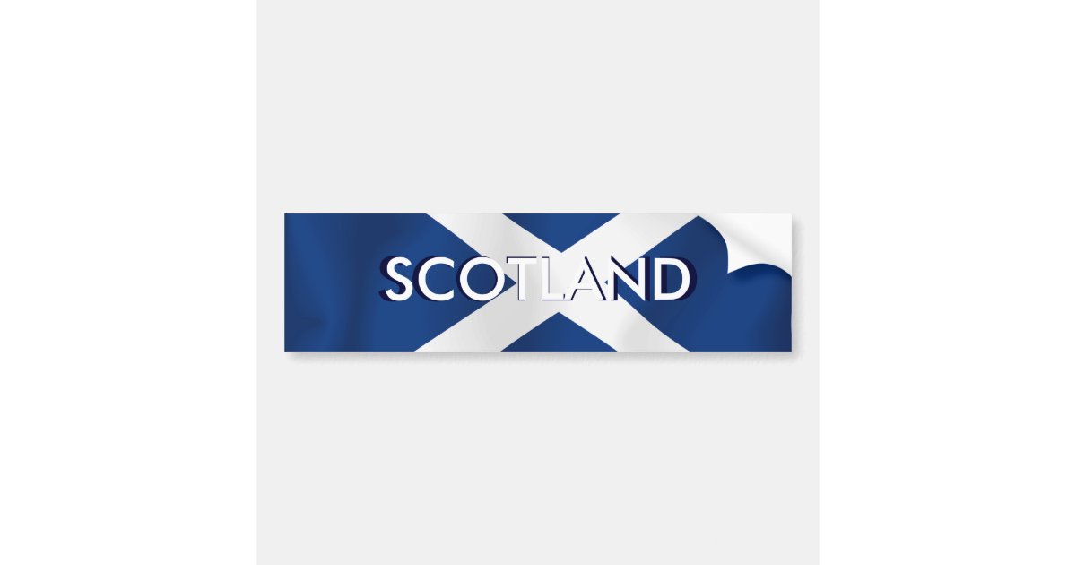 Flag of Scotland Bumper Sticker | Zazzle