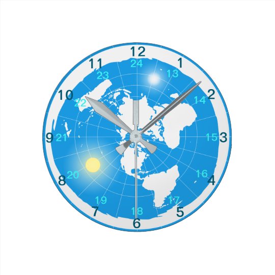 Flat Earth Clock | Zazzle.ca