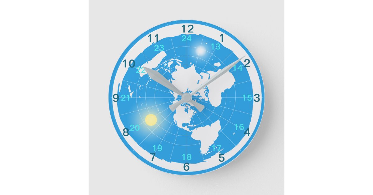 Flat Earth Clock | Zazzle
