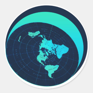 Flat Earth Stickers, Flat Earth Custom Sticker Designs