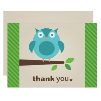 Owl Thank You Cards, Photocards, Invitations & More