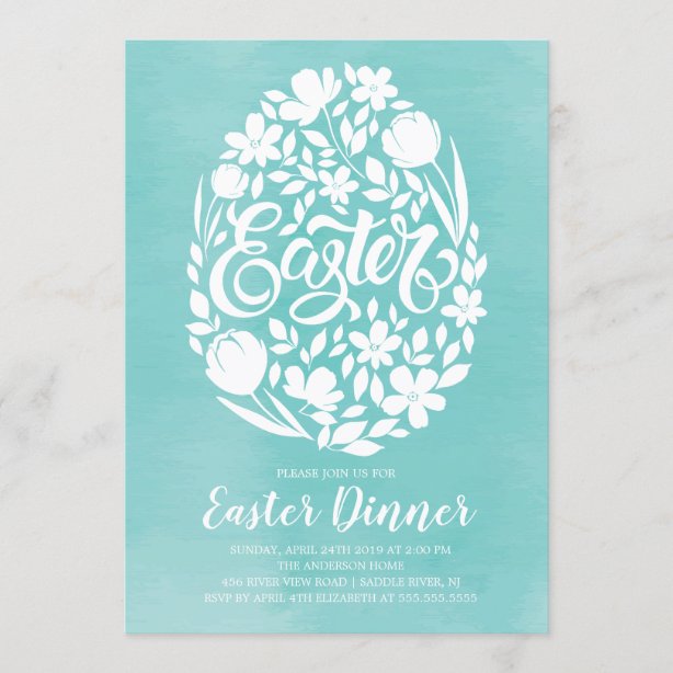 Easter Dinner Invitations & Announcements | Zazzle CA