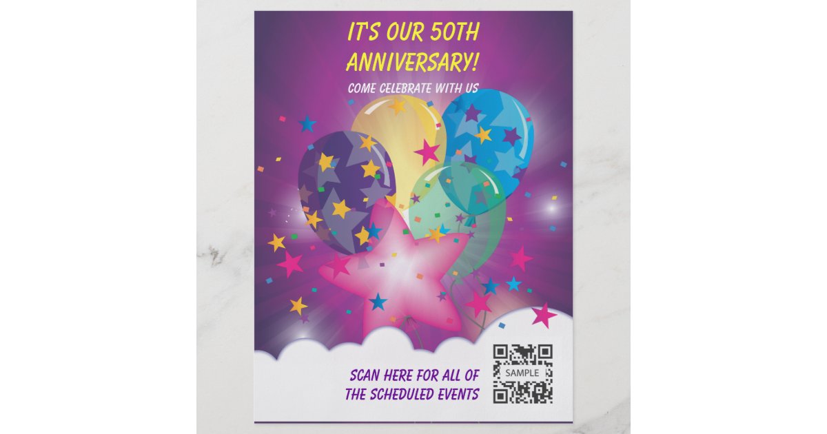 Flyer Template Celebration | Zazzle