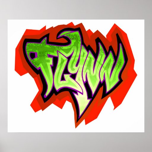 Graffiti Name Posters, Graffiti Name Wall Art